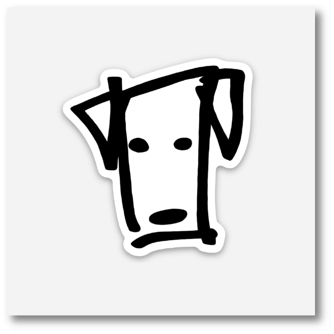 Good Dog Sticker – Font & Fiction LLC